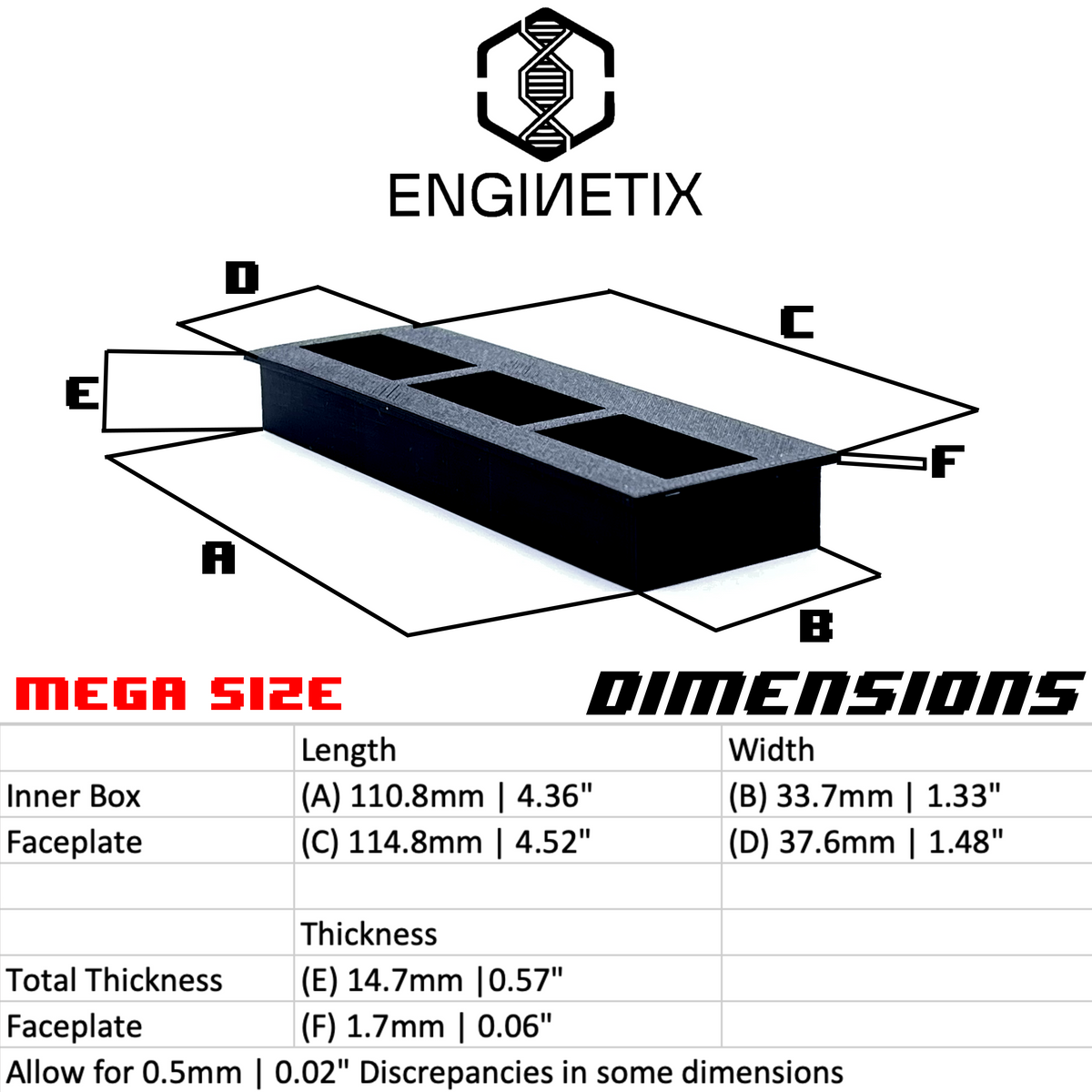 MEGA Triple Flush Display Pod – ENGINETIX PERFORMANCE
